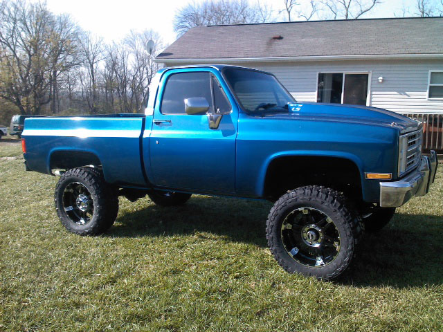 1986 Chevrolet K20 - 20x9 XD Series Wheels 35x12.50R20 Federal Tires 6 ...