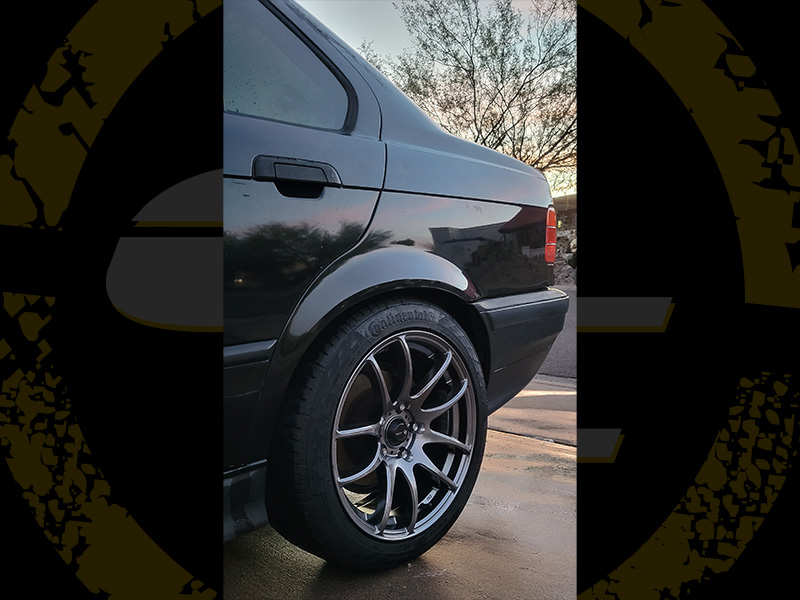 1992 BMW 325i - 17x8 Vors Wheels 225/45R17 Continental Tires