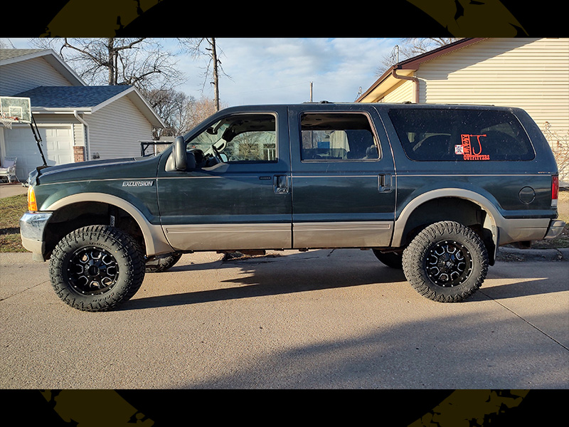 2000 Ford Excursion - 17x9 Mayhem Wheels 295/70R17 Radar Tires