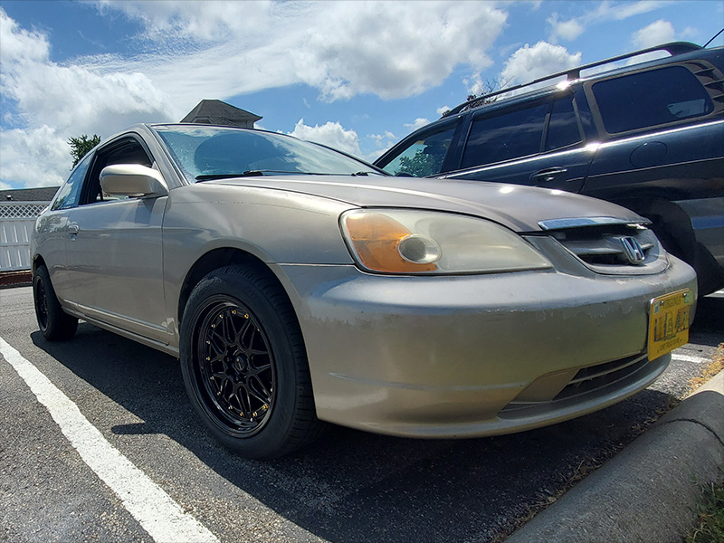 2002 Honda Civic - 16x8 Vors Wheels 205 50 16 Douglas Tires