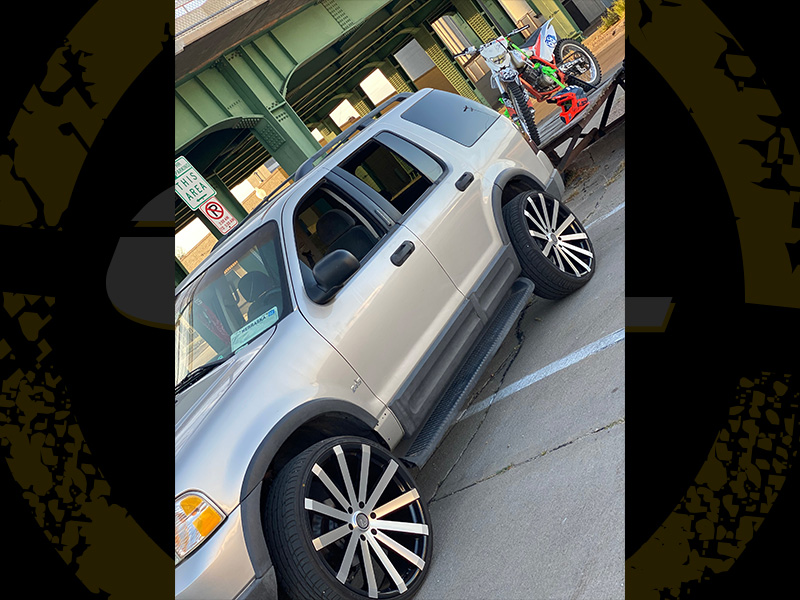 2003 Ford Explorer - 24x9.5 Velocity Wheel Wheels 275/25ZR24 Advanta Tires