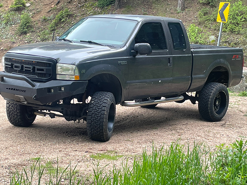 2003 Ford F-250 Super Duty - 20x12 American Truxx Wheels 305/55R20 AMP ...