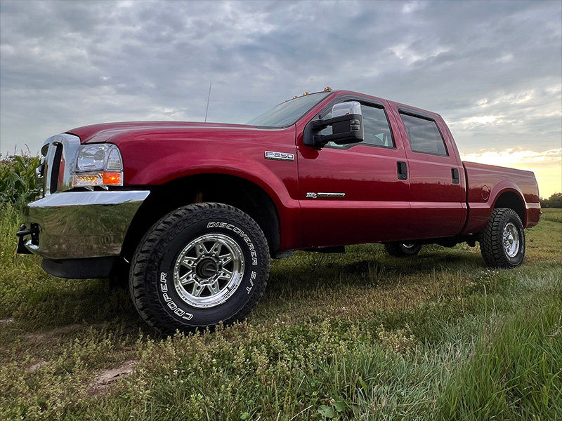2003 Ford F-250 Super Duty - 16x8 Raceline Wheels LT285/75R16 Cooper Tires