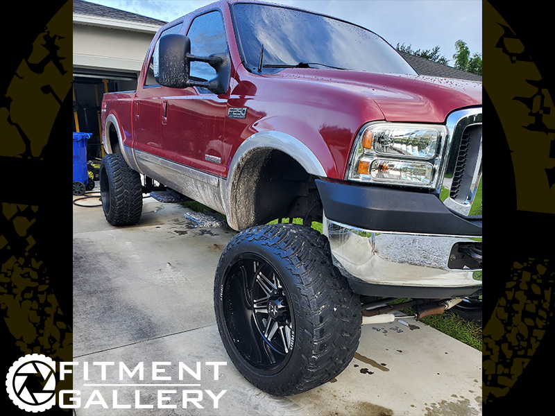 2003 Ford F-250 Super Duty - 24x14 RBP Wheels 37x13.50R24 AMP Tires