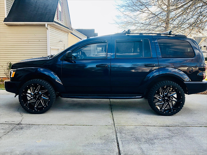 2004 Dodge Durango - 24x12 Vision Wheels LT33x12.50R24 Haida Tires