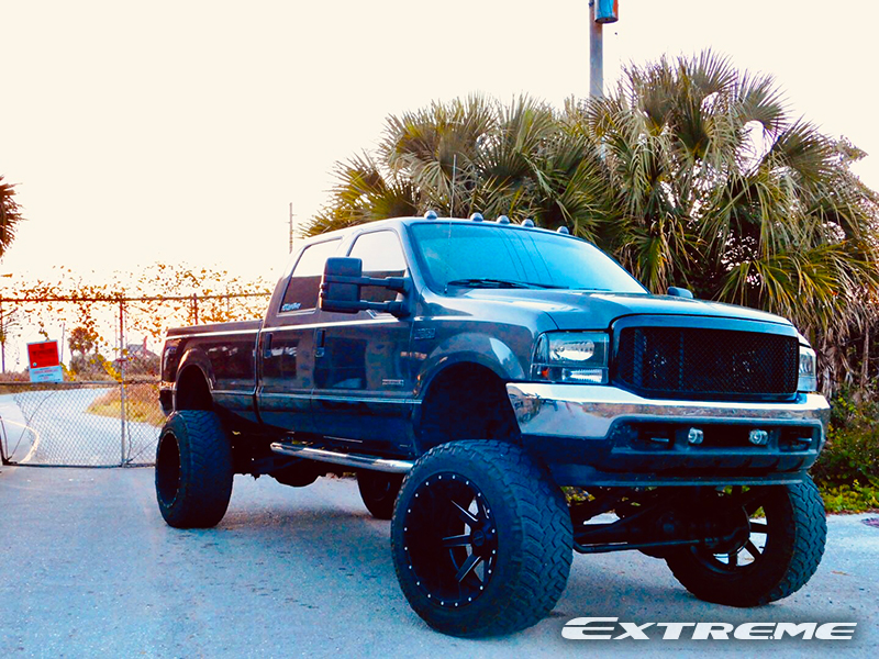2004 Ford F-350 Super Duty - 24x16 Fuel Offroad Wheels 40x15.5R24 Fury ...