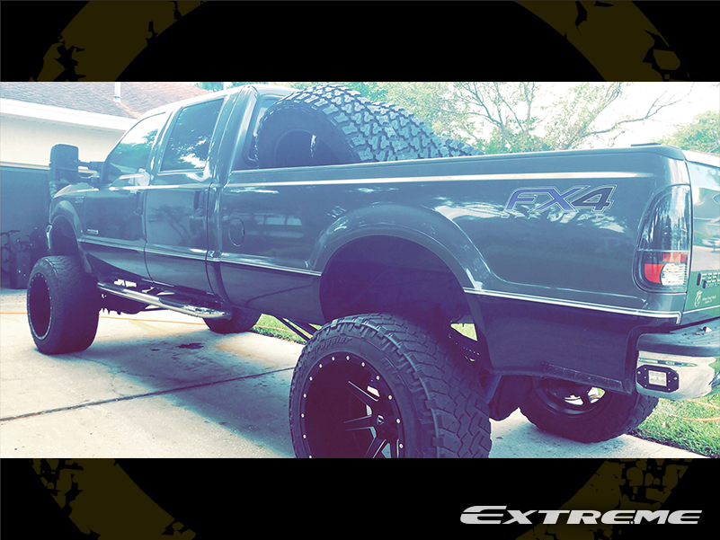 2004 Ford F-350 Super Duty - 24x16 Fuel Offroad Wheels 40x15.5R24 Fury ...