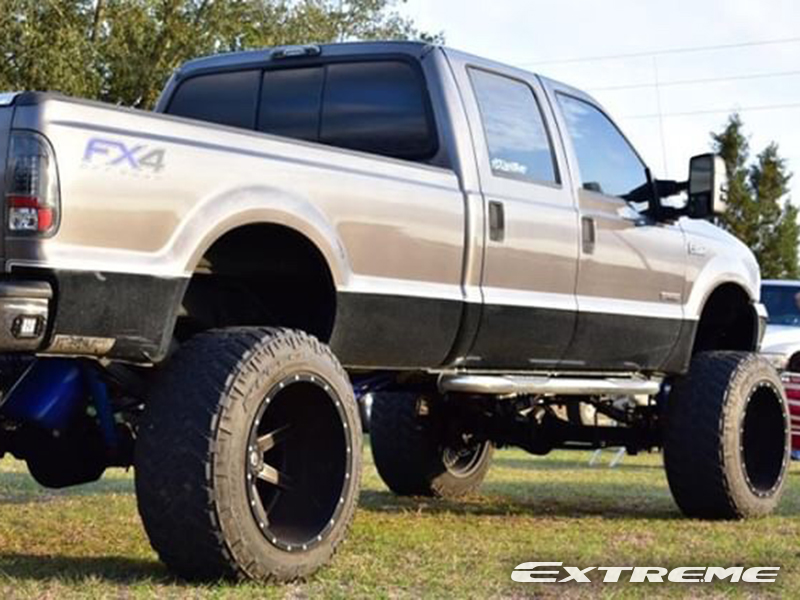 2004 Ford F-350 Super Duty - 24x16 Fuel Offroad Wheels 40x15.5R24 Fury ...