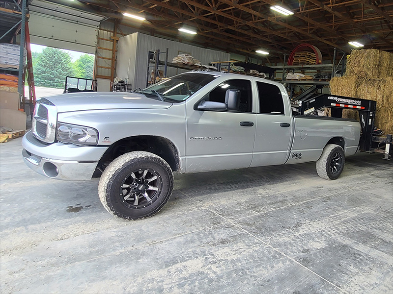 2005 Dodge Ram 3500 - 17x9 Moto Metal Wheels LT265/70R17 Mastercraft Tires