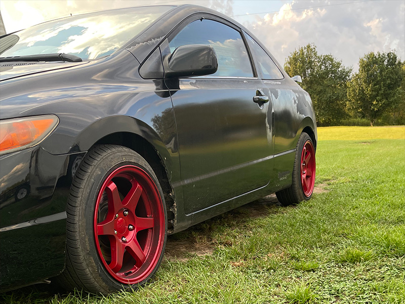 2007 Honda Civic - 17x9 9Six9 Wheels 215/45ZR17 Ironman Tires