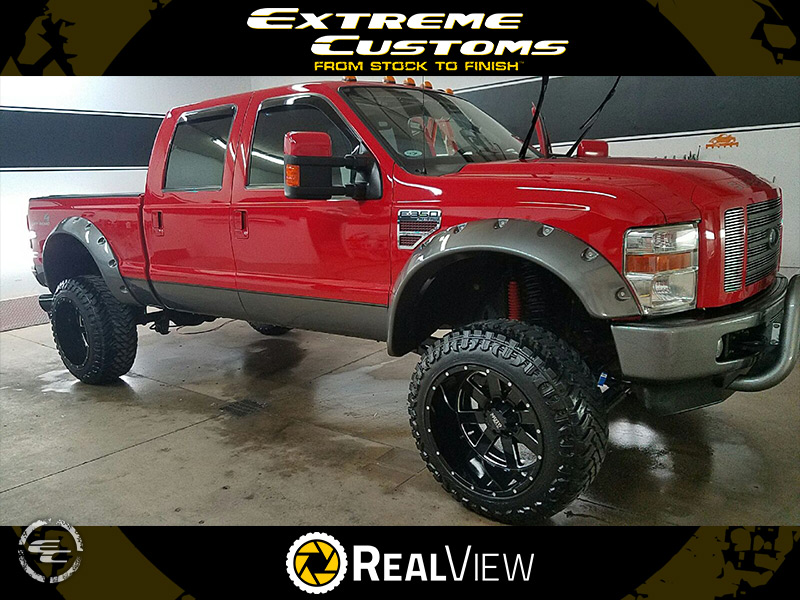 2009 Ford F-350 Super Duty - 22x14 Moto Metal Wheels 37x13.5R22 Atturo ...