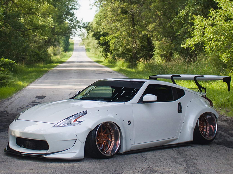 2009 Nissan 370Z - Staggered Art In Motion Wheels 255/30ZR20 Toyo Tires ...