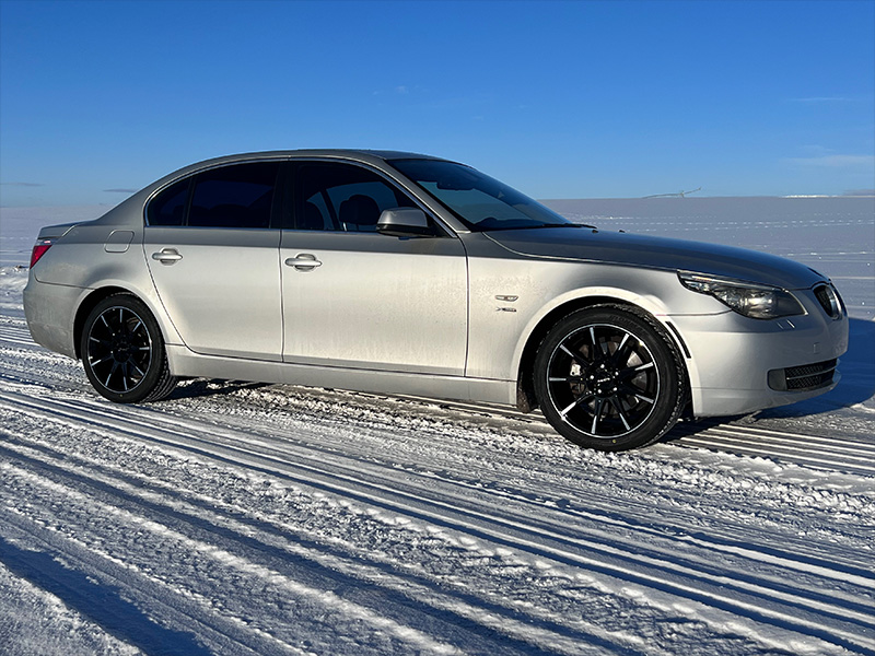 2010 BMW 535i xDrive - 18x8 Ravetti Wheels 225/45ZR18 Ironman Tires