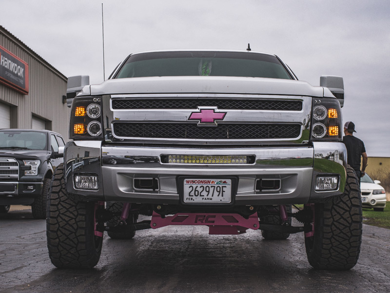 Pink Lifted Chevy Trucks