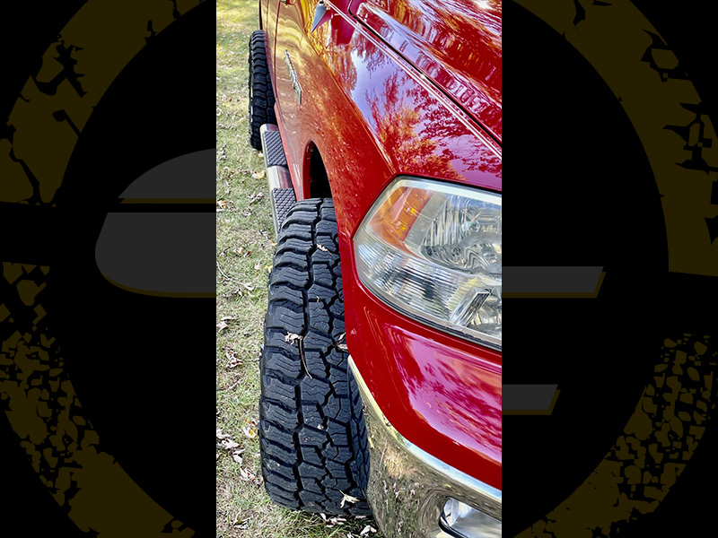 2011 Ram 1500 - 20x10 Vision Off-Road Wheels LT33x12.50R20 Mickey ...