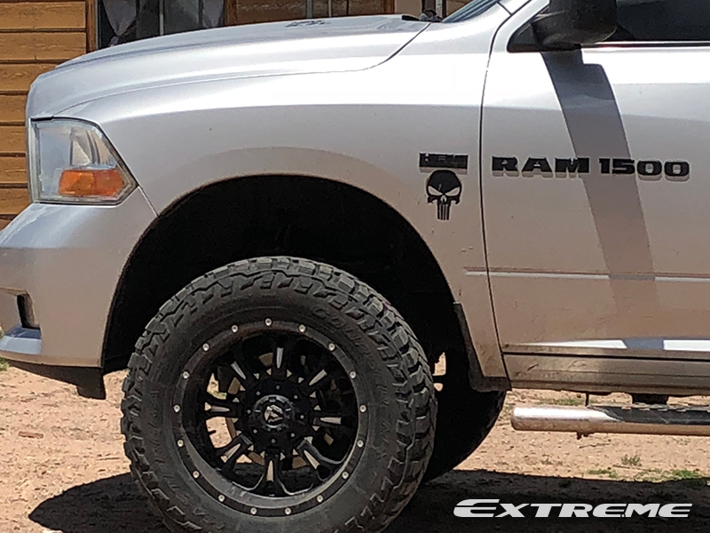 2012 Ram 1500 - 20x10 Fuel Offroad Wheels 35x12.5R20 Mastercraft Tires ...