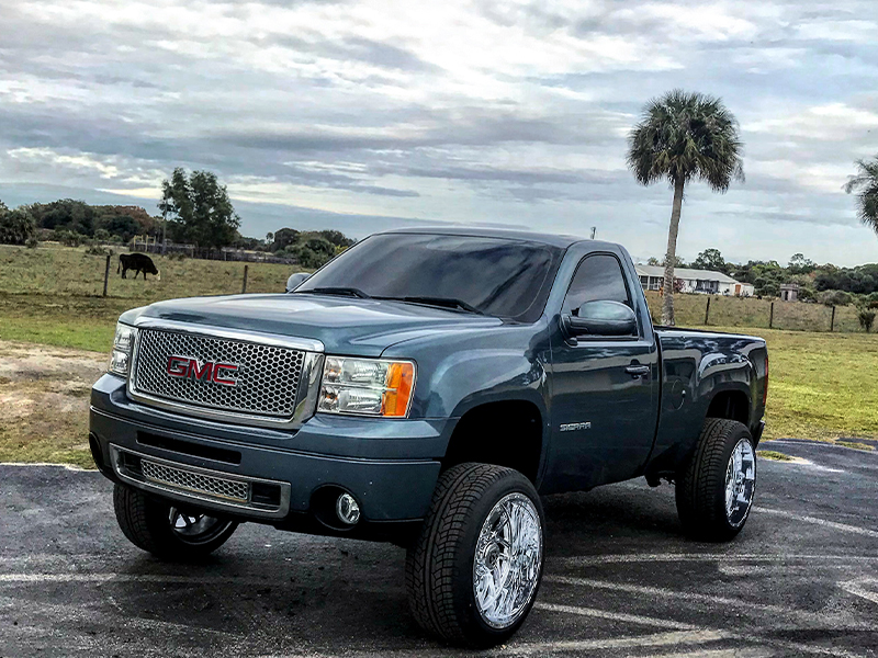 2012 GMC Sierra 1500 - 22x12 TIS Wheels Rough Country