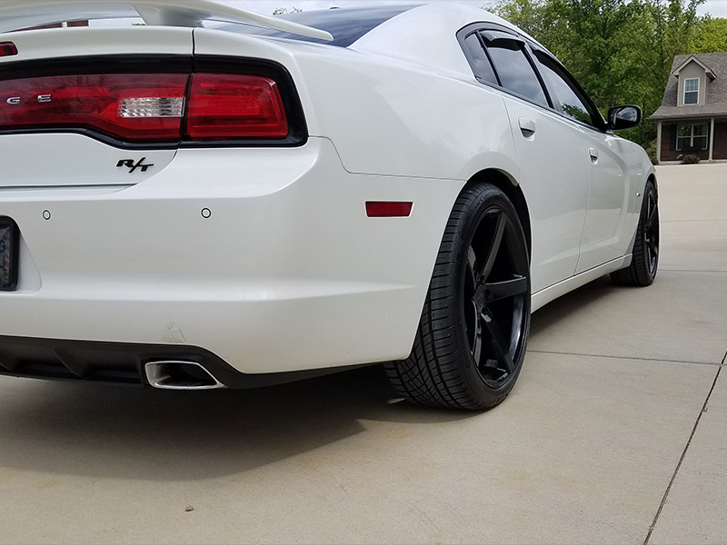 2013 Dodge Charger - Staggered Ruff Racing Wheels