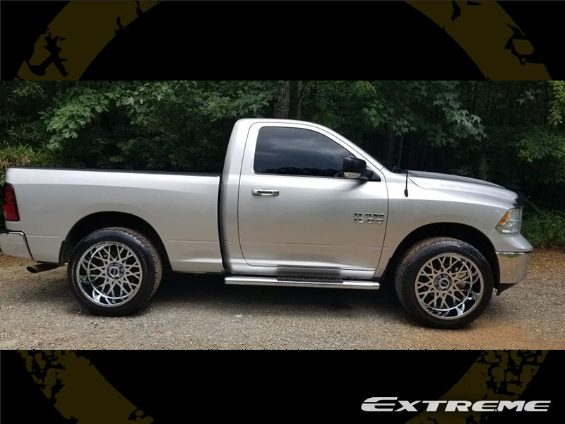 2013 Ram 1500 - 22x12 Vision Offroad Wheels 33x12.5R22 Atturo Tires 2 ...
