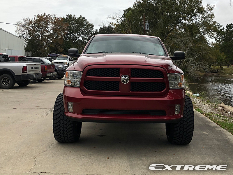 2014 Ram 1500 - 24x14 Hardrock Wheels 35x13.5R24 AMP Tires Maxtrac 7 ...