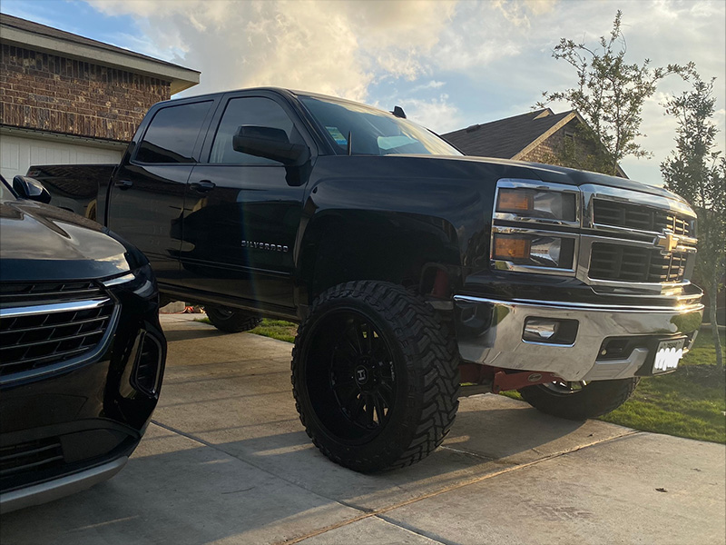 2015 Chevrolet Silverado 1500 - 22x12 Hostile Wheels LT35x12.50R22 ...