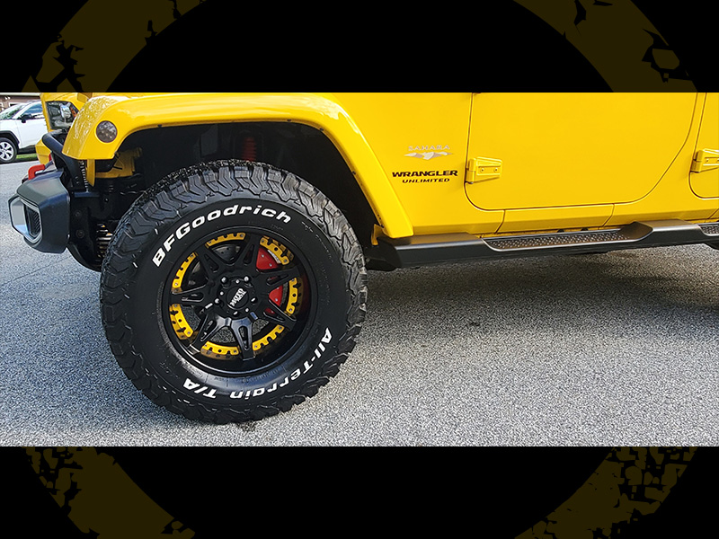 2015 Jeep Wrangler - 18x10 Moto Metal Wheels 35x12.50R18 BFGoodrich Tires