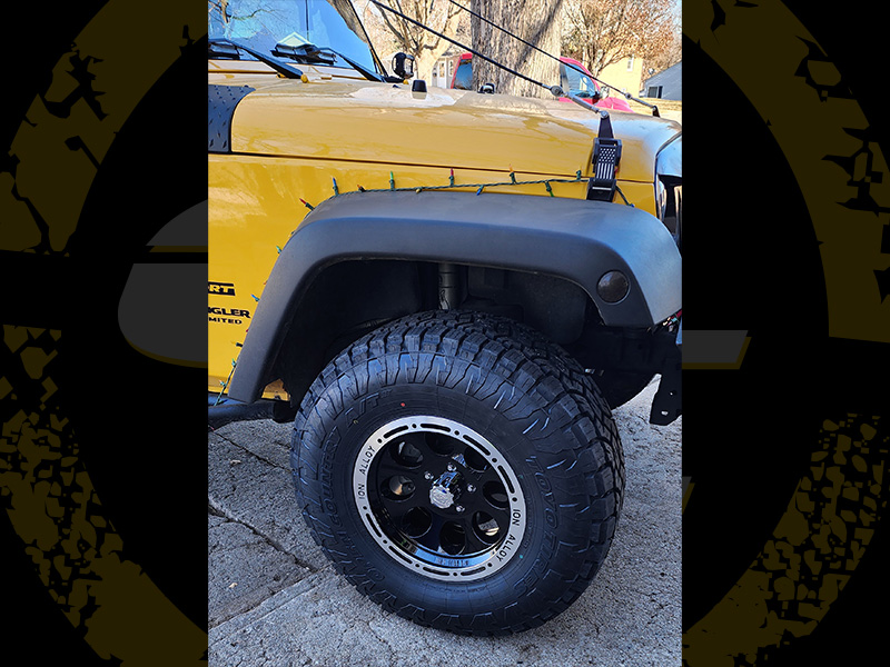 2015 Jeep Wrangler - 17x9 Ion Alloy Wheels LT35x12.50R17 Toyo Tires