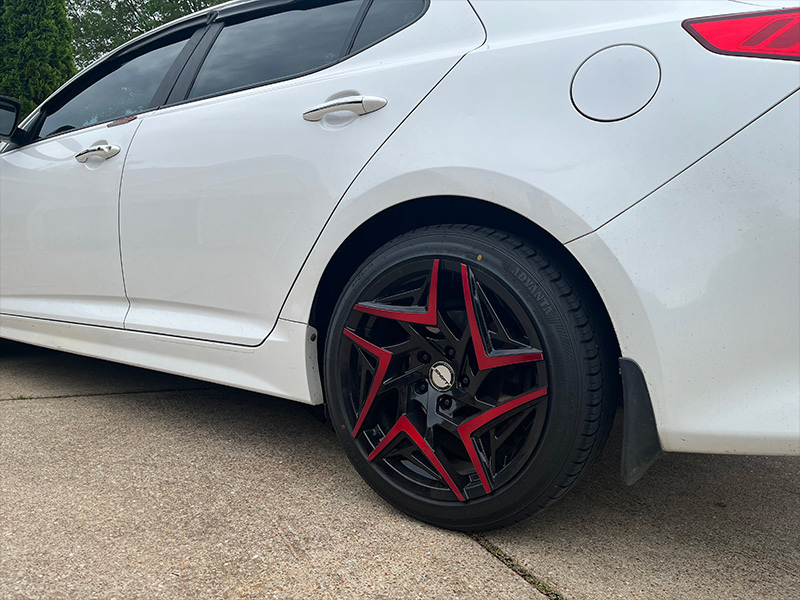 Kia Optima Black Rims