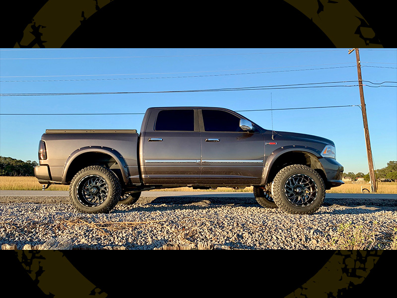 2015 Ram 1500 - 20x12 TIS Offroad Wheels 35x12.50R20 AMP Tires