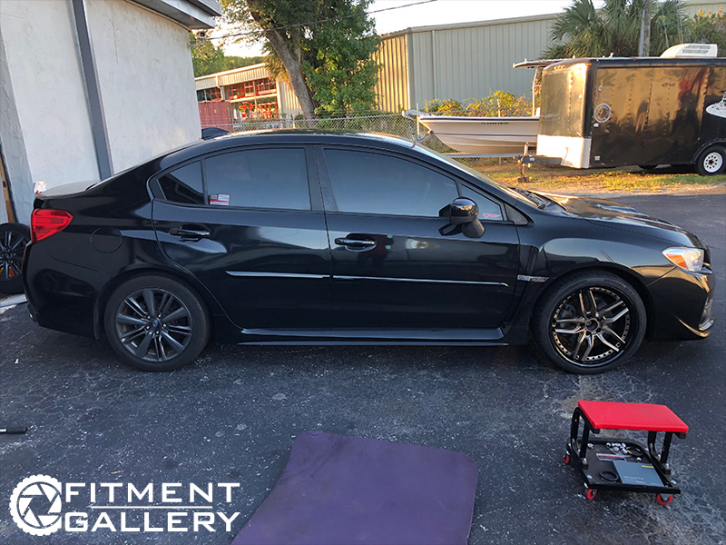 2015 Subaru WRX - 19x8.5 Niche Wheels 245/35R19 General Tires