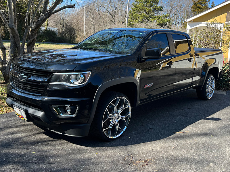 2016 Chevrolet Colorado - 22x9.5 Asanti Black Label Wheels 235/30ZR22 ...