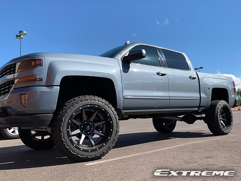 2016 Chevrolet Silverado 1500 - 22x14 Fuel Offroad Wheels 35x12.5R22 Toyo Tires Rough Country 6 ...