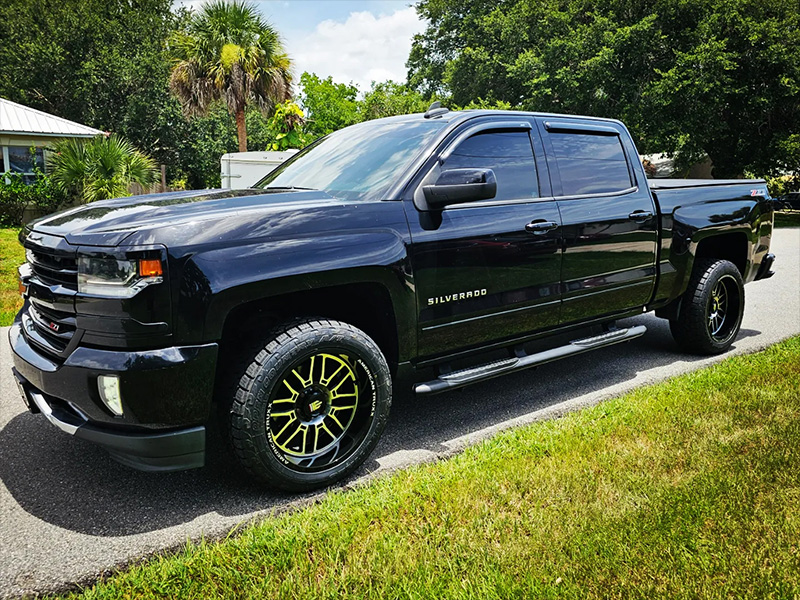 2016 Chevrolet Silverado 1500 - 20x10 American Truxx Wheels 265/50R20 ...
