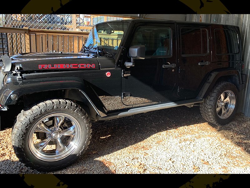 2016 Jeep Wrangler - 20x10 American Racing Wheels 33x12.5x20 Red Dirt ...