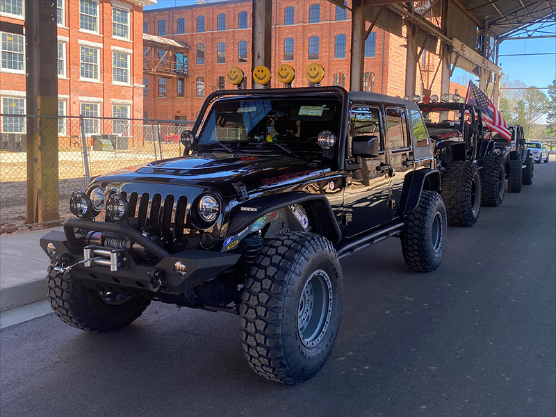 2016 Jeep Wrangler - 17x10 Vision Offroad Wheels LT37x12.50R17 Ironman Tires