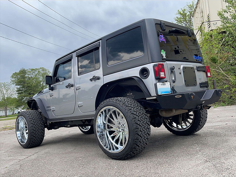 2016 Jeep Wrangler - 24x14 TIS Offroad Wheels LT35x13.50R24 Venom Power ...