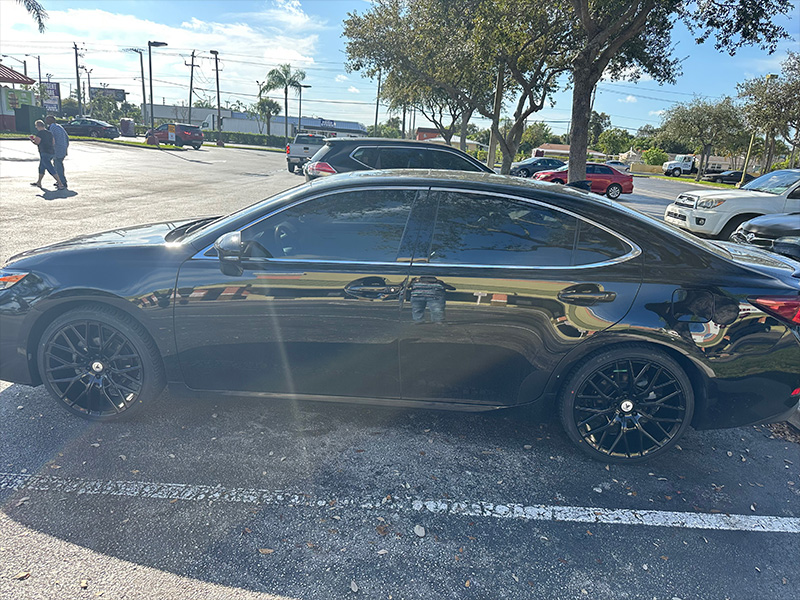 2016 Lexus ES350 - 20x8.5 Asanti Black Label Wheels 225/35ZR20 Advanta ...