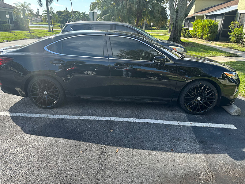 2016 Lexus ES350 - 20x8.5 Asanti Black Label Wheels 225/35ZR20 Advanta ...