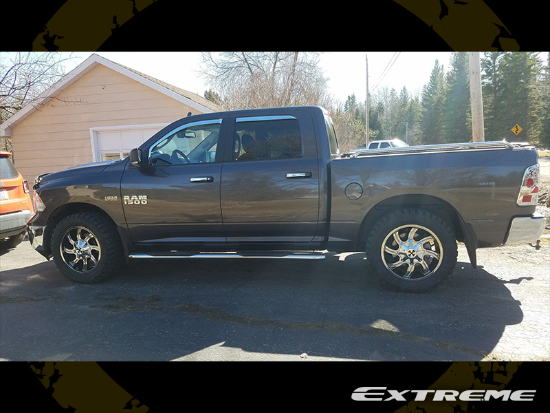 2016 Ram 1500 - 20x9 Cali Offroad Wheels 33x12.50R20 Rockstar Tires