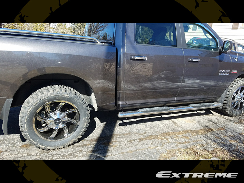 2016 Ram 1500 - 20x9 Cali Offroad Wheels 33x12.50R20 Rockstar Tires
