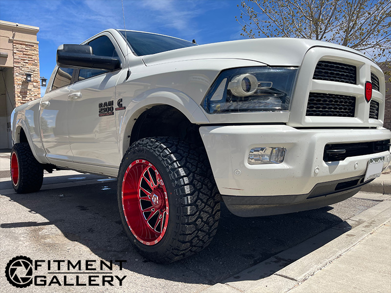 2016 Ram 2500 - 20x12 TIS Offroad Wheels 33x12.50R20 Kenda Tires