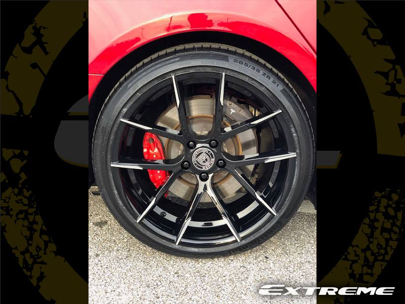 2016 Tesla S - Staggered Lexani Wheels 245/35ZR21 Continental Tires