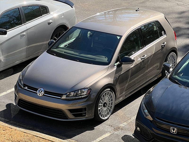 2016 Volkswagen Golf R - 19x8.5 Rotiform Wheels 235/35R19 Continental Tires