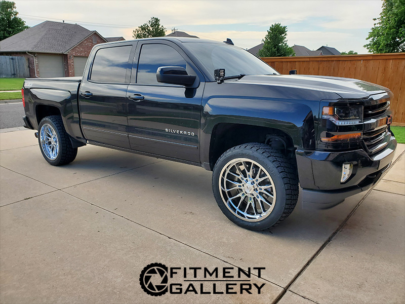 2017 Chevrolet Silverado 1500 - 22x10 Axe Off-Road Wheels 285/45R22 ...