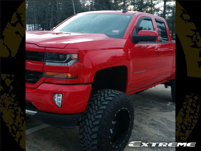 2017 Chevrolet Silverado 1500 - 20x12 Fuel Offroad Wheels 37x13.5R20 ...