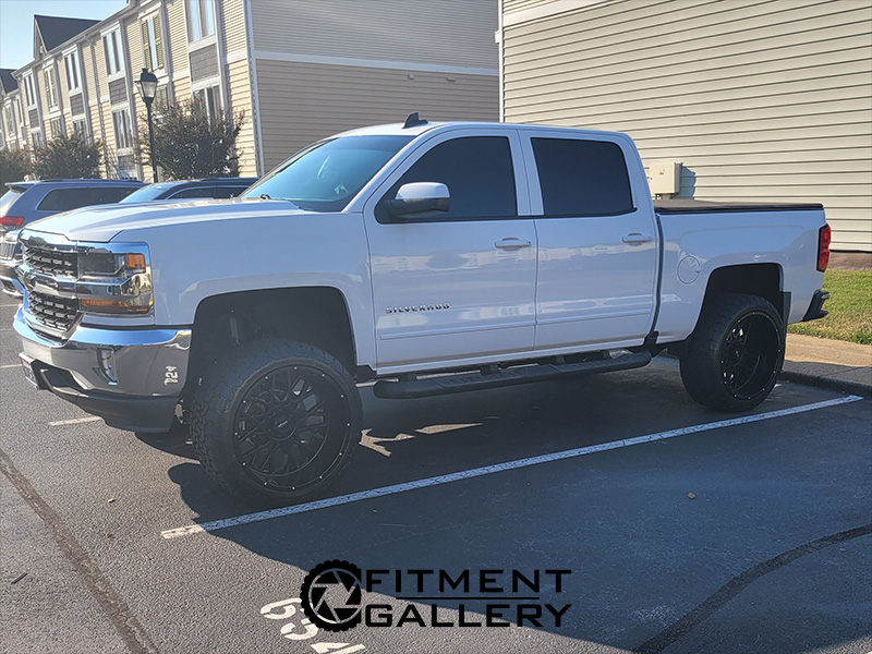 2017 Chevrolet Silverado 1500 - 24x12 Vision Offroad Wheels