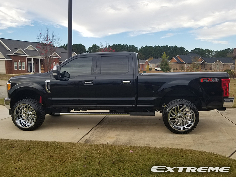 2017 Ford F-250 Super Duty - 24x14 TIS Forged Wheels 35x13.5R24 AMP ...
