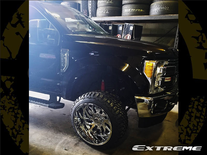 2017 Ford F-250 Super Duty - 24x14 TIS Forged Wheels 35x13.5R24 AMP ...