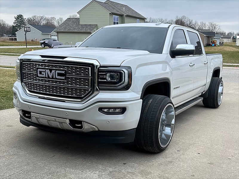2017 GMC Sierra 1500 - 22x14 TIS Offroad Wheels 325/35R22 Michelin Tires