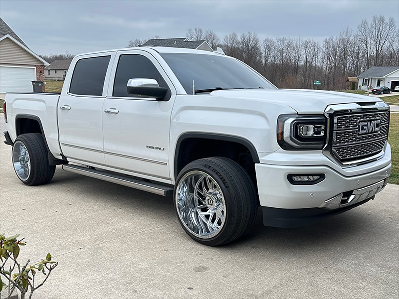 2017 GMC Sierra 1500 - 22x14 TIS Offroad Wheels 325/35R22 Michelin Tires